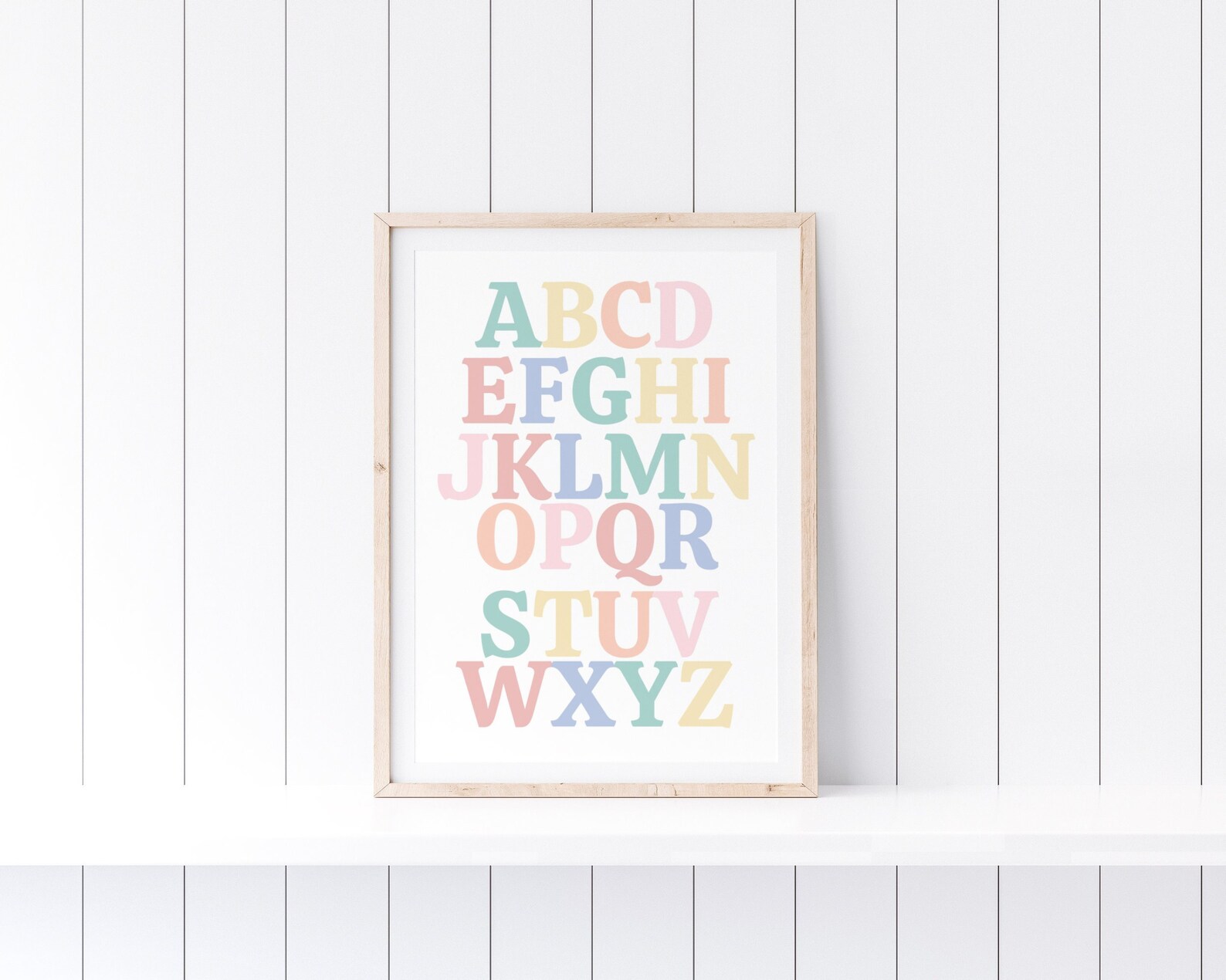 Pastel Alphabet Poster Classroom Decor Elementary - Etsy