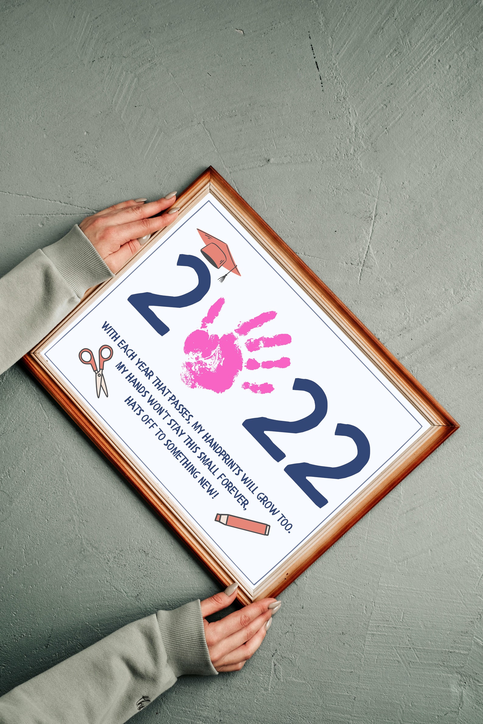 Graduation Handprint Art Handprint Art Craft Handprint - Etsy