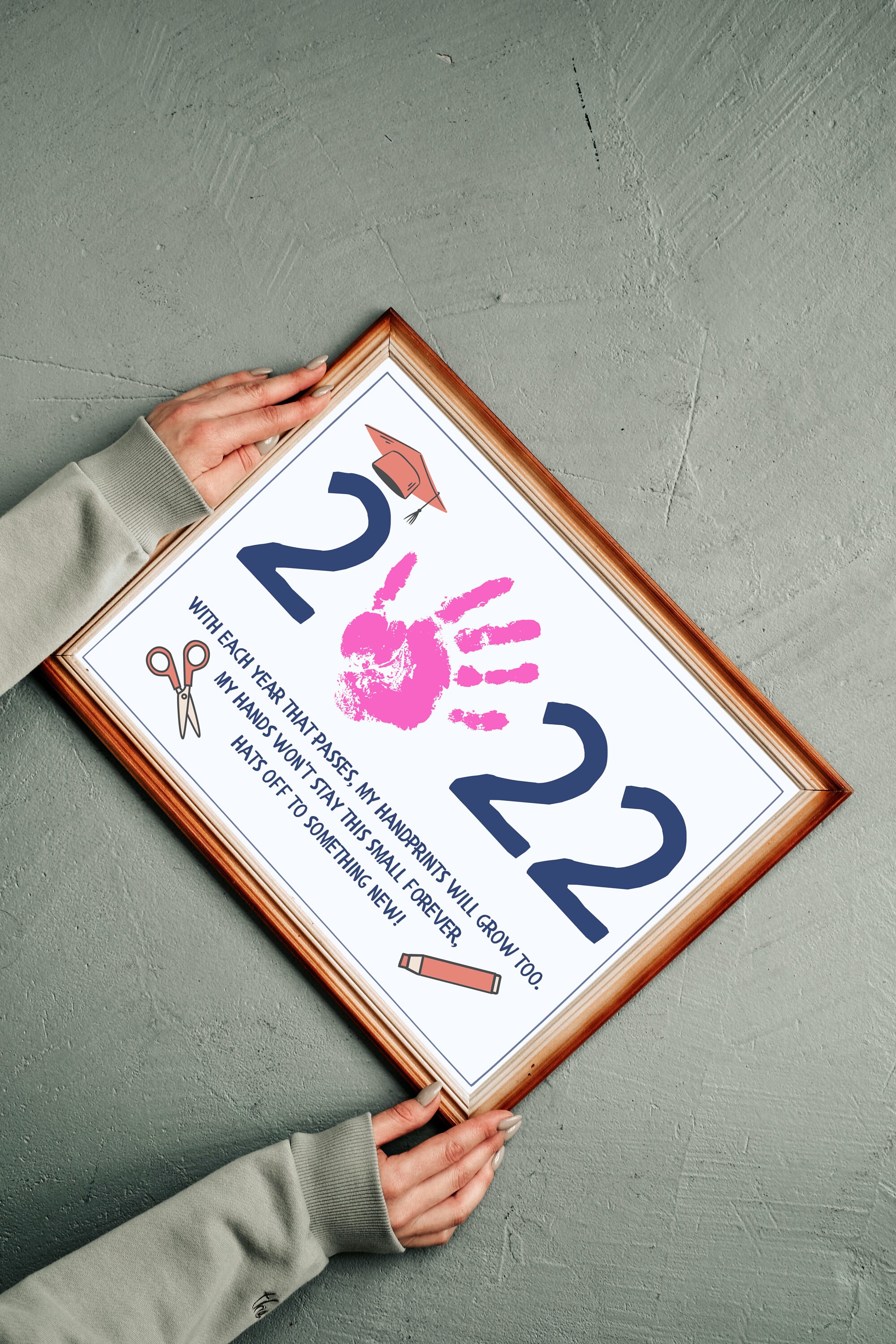 Graduation Handprint Art Handprint Art Craft Handprint - Etsy