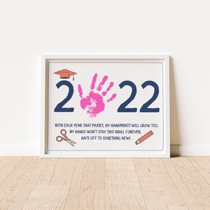 Graduation Handprint Art Handprint Art Craft Handprint - Etsy