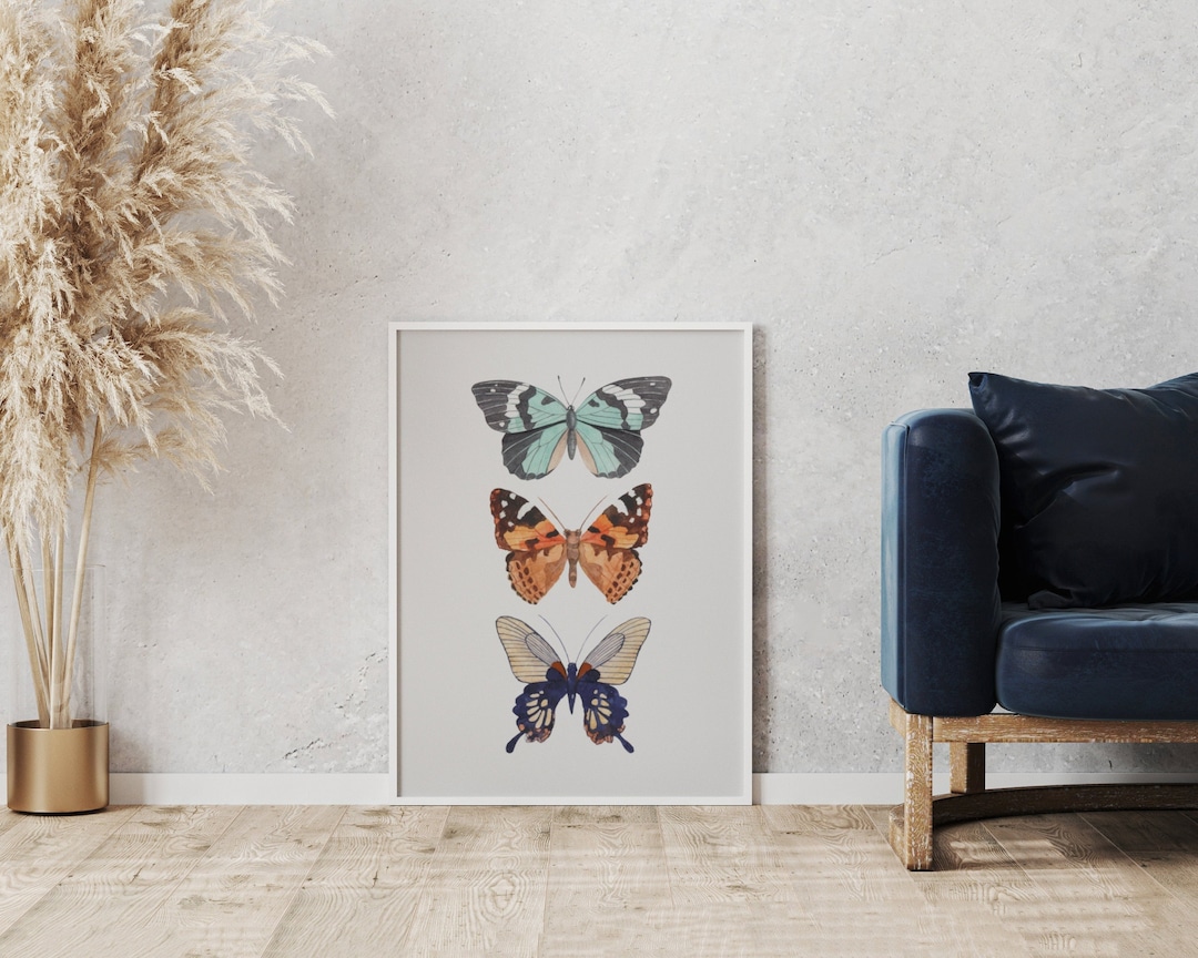 Butterfly Poster | Watercolor Butterfly | Boho Butterflies | Girls ...