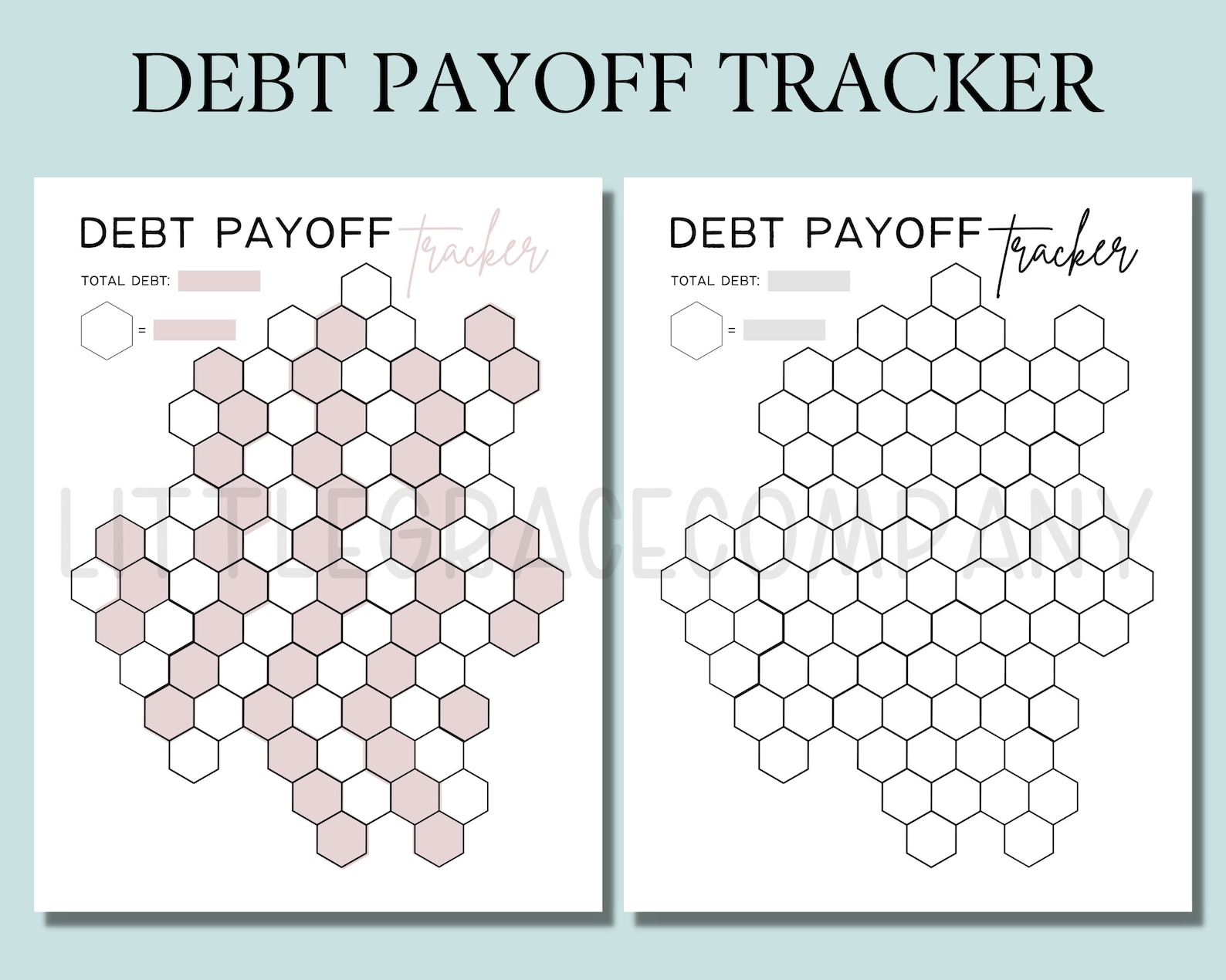 Debt Payoff Tracker Debt Tracker house Payoff Tracker debt - Etsy