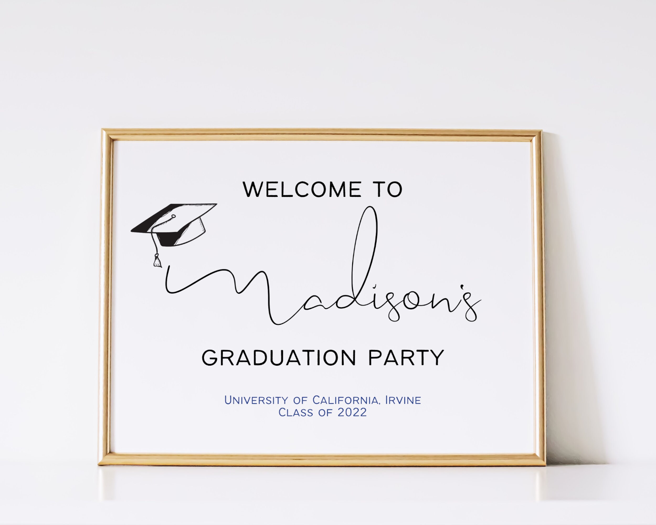 Graduation Welcome Sign | Graduation Poster | Graduation Decorations ...