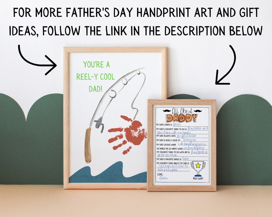 Father's Day Handprint Keepsake DIY Gift for Dad - Etsy