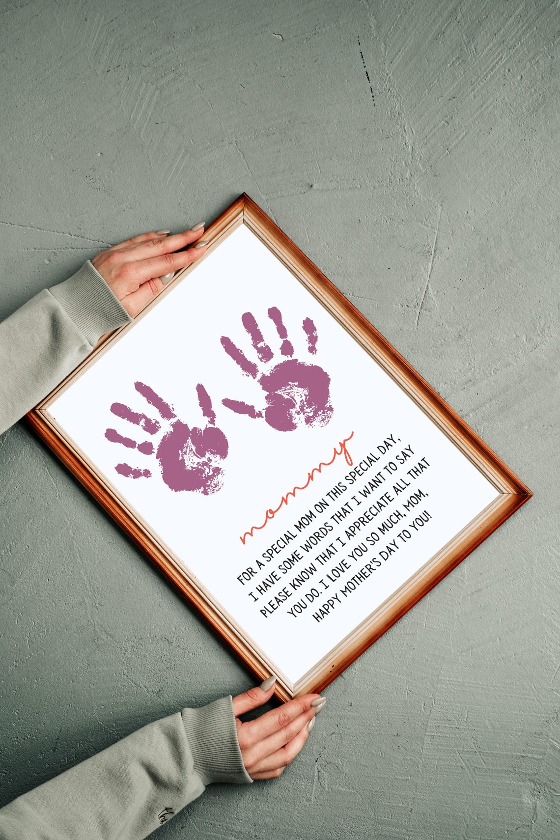 Mother's Day Handprint Art Handprint Kids Activity - Etsy