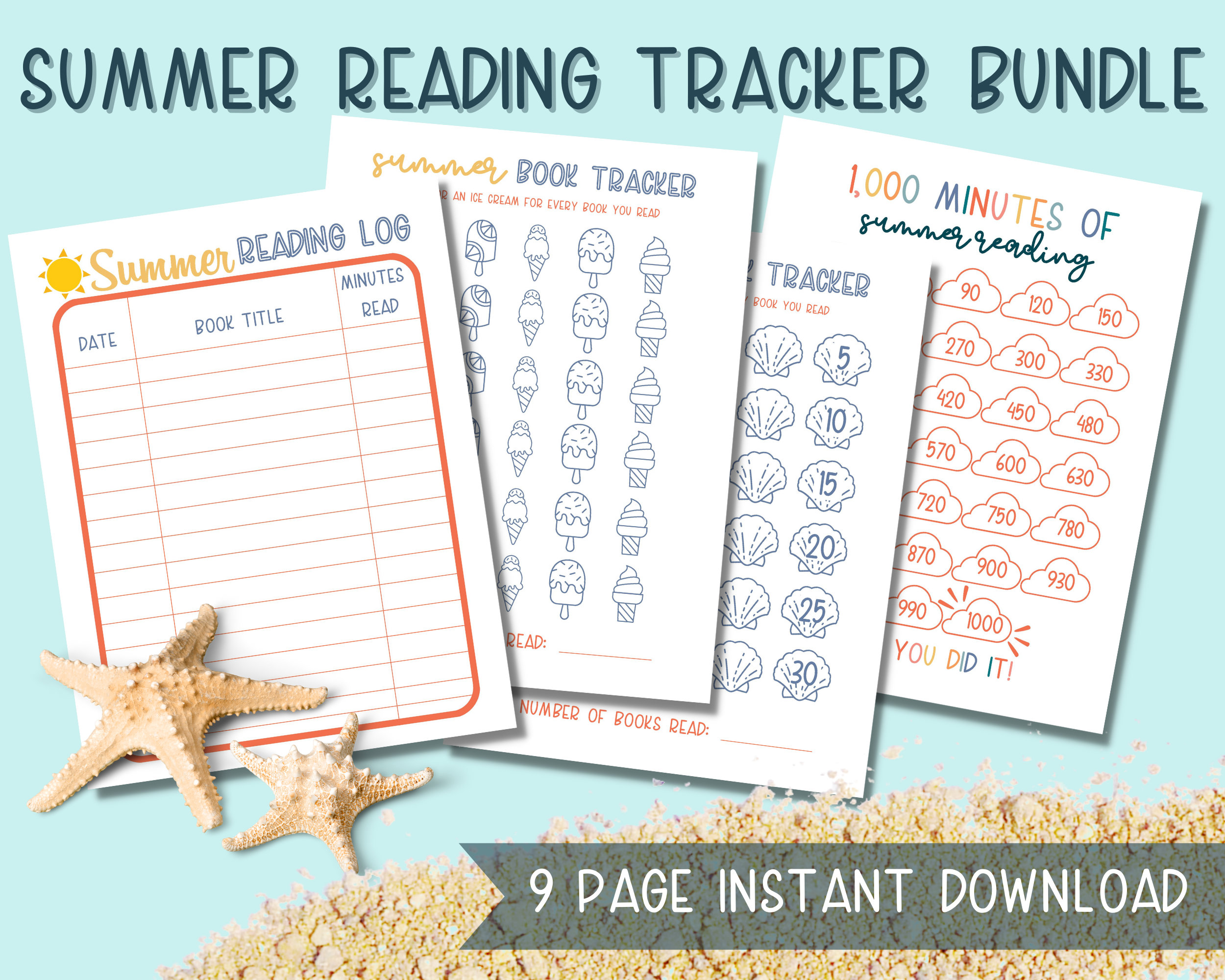Reading Tracker | Reading Challenge | Reading Log | Book Tracker | 1000 ...