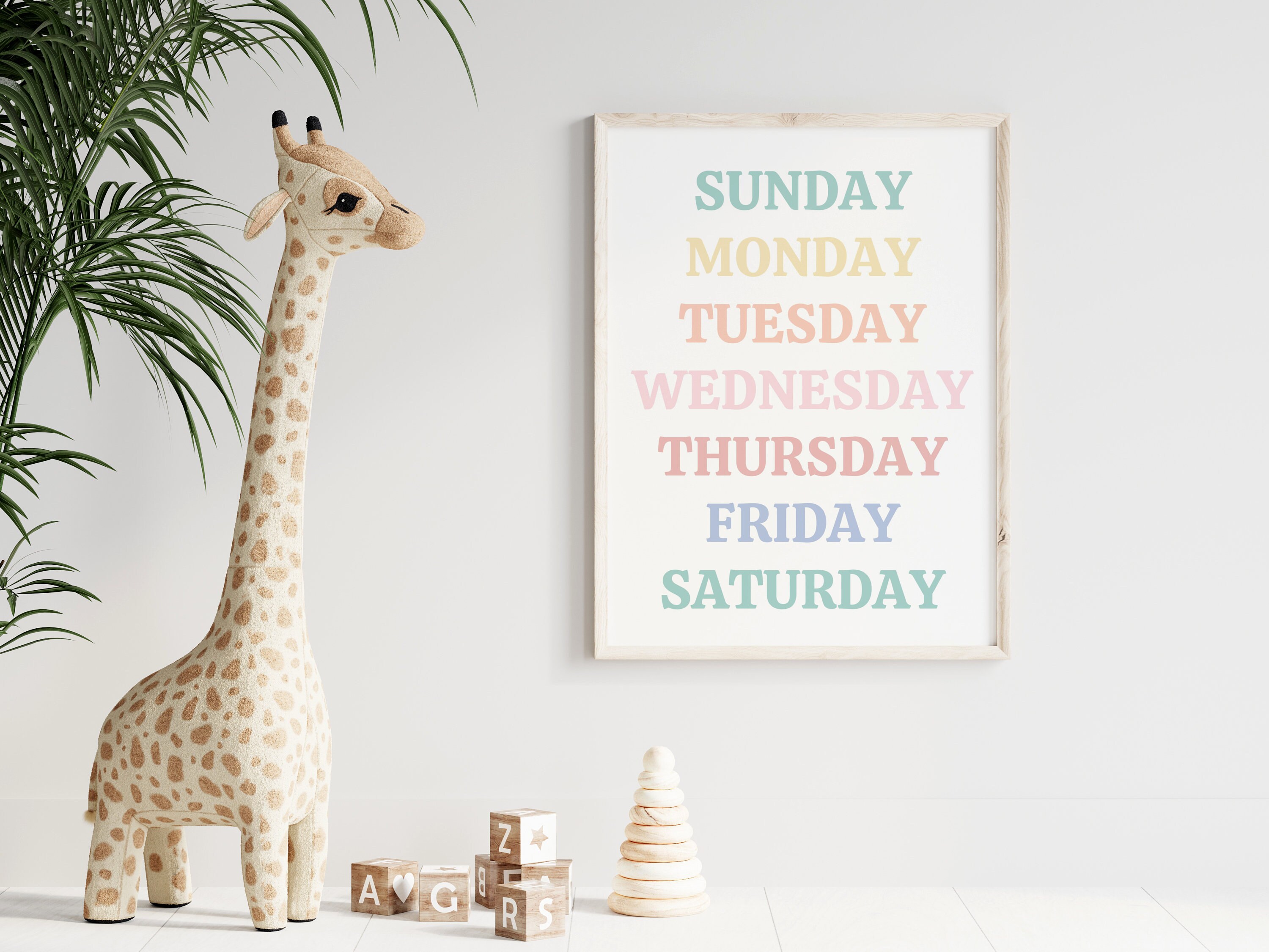 Pastel Days of the Week | Classroom Decor Elementary | Preschool ...