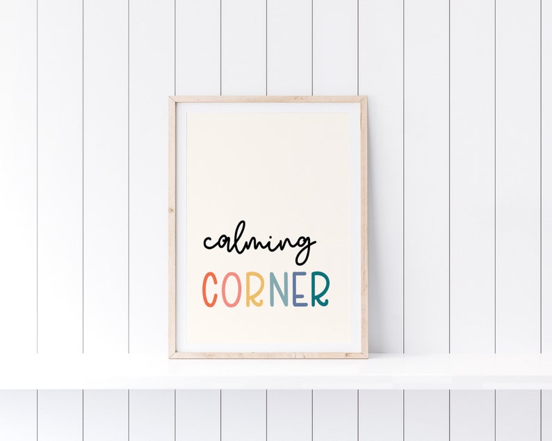 Calming Corner Posters Calm Corner Calm Down Corner - Etsy