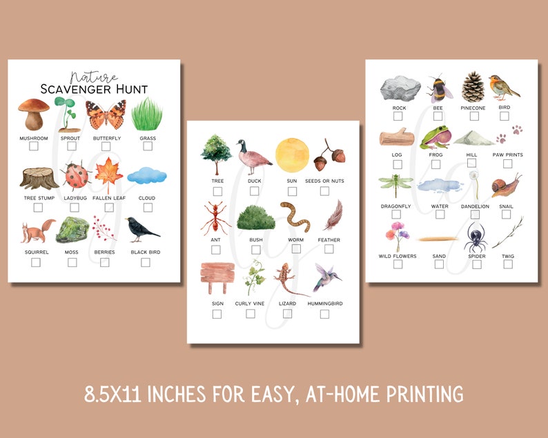 Scavenger Hunt | Outdoor Activity | Nature Journal | Preschool ...