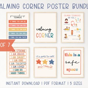 Calming Corner Posters | Calm Corner | Calm Down Corner | Feelings ...