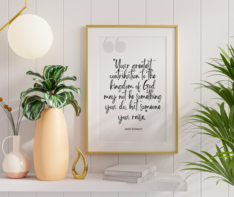 Christian Sign Quote Your Greatest Contribution Print - Etsy