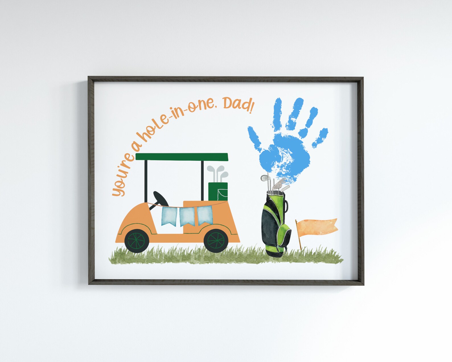 Father's Day Handprint Keepsake DIY Gift for Dad - Etsy