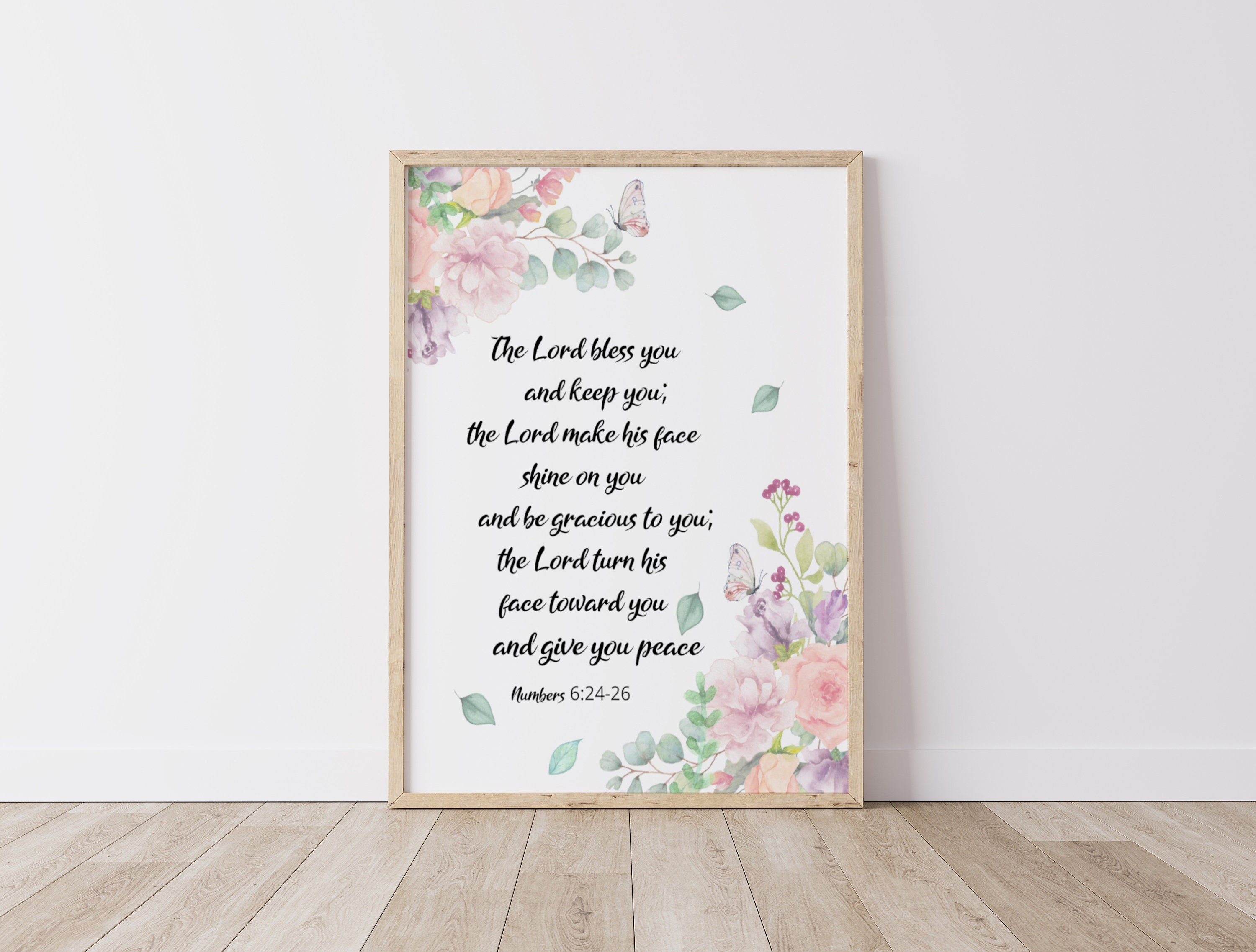 The Blessing Lyrics Wall Art the Blessing Wall Art Numbers - Etsy UK