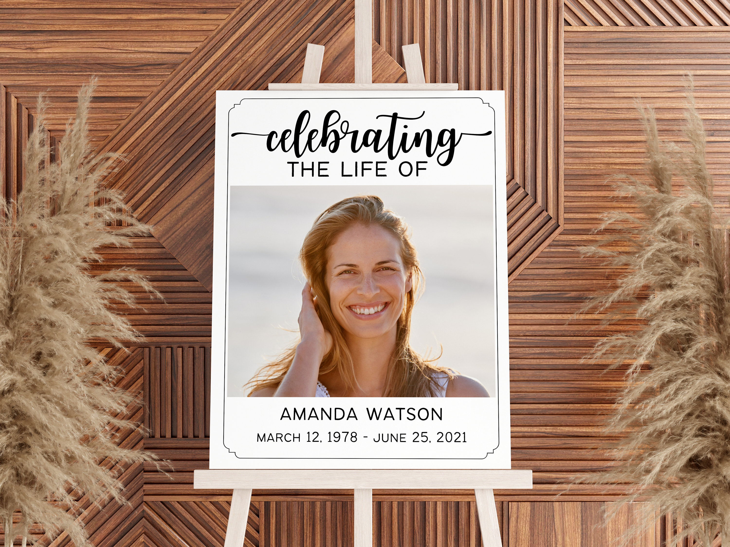 Celebration of Life Funeral Program in Loving Memory Sign - Etsy