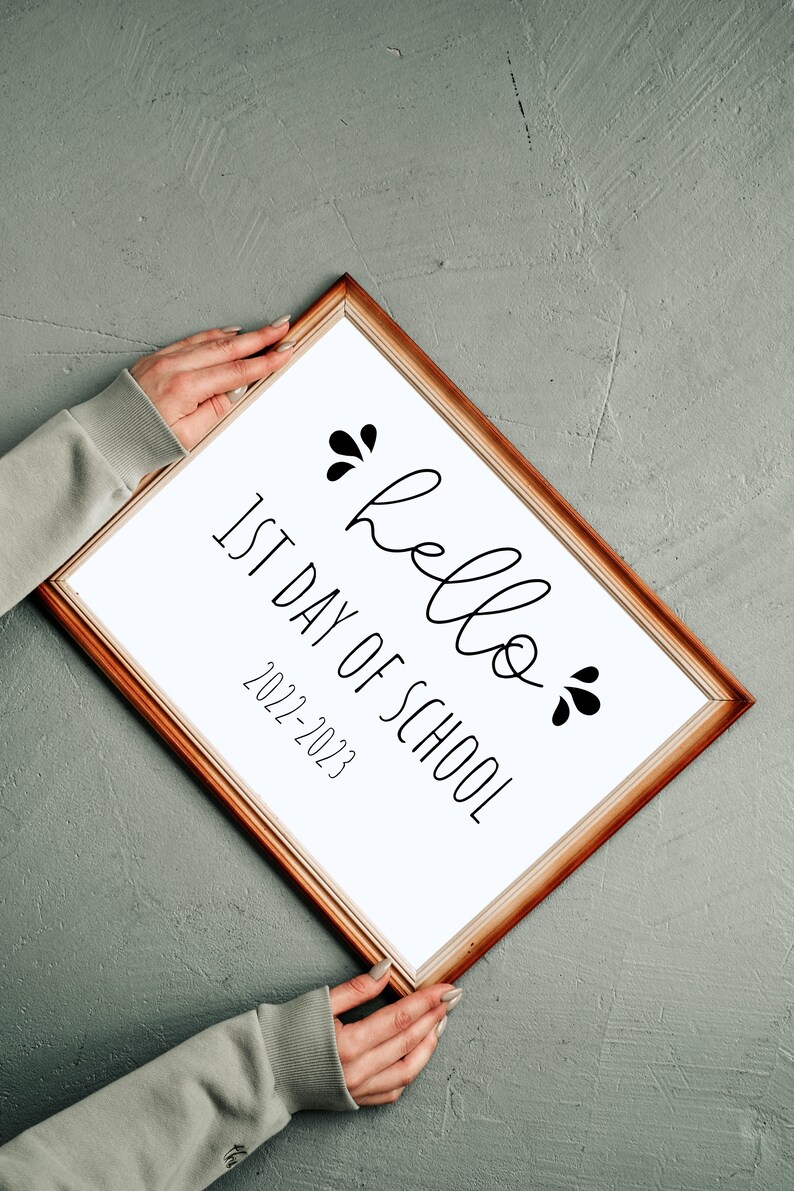 First Day of School Sign Back to School Sign Teacher Sign | Etsy