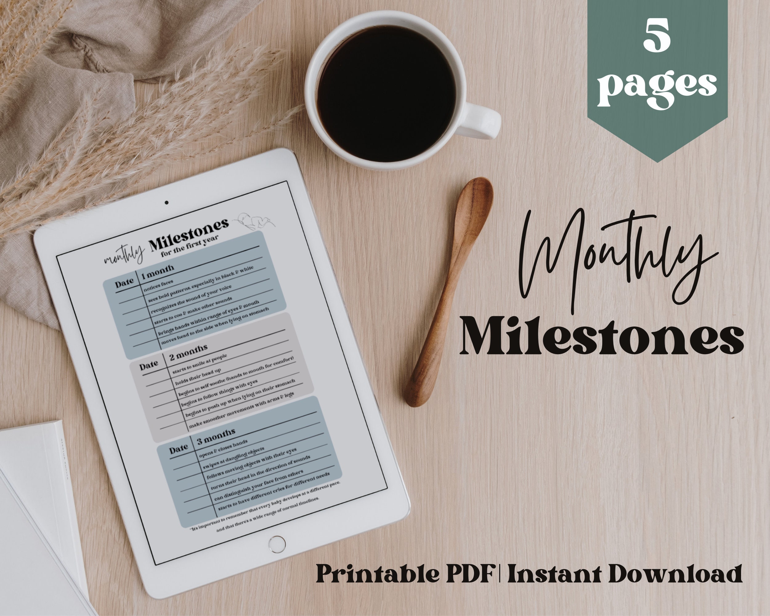 Monthly Milestones for Babies | Baby Growth Milestones |newborn ...