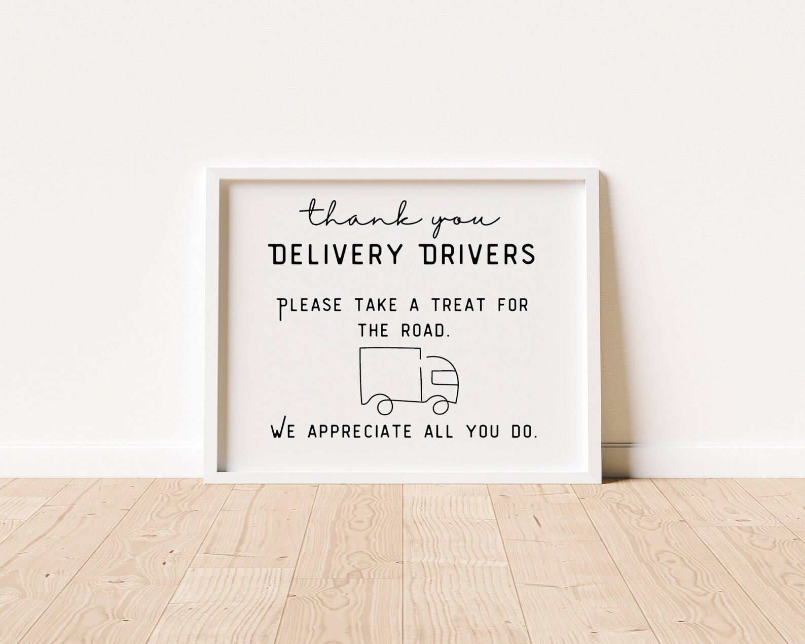 Delivery Driver Thank You Printable Delivery Driver Snack - Etsy