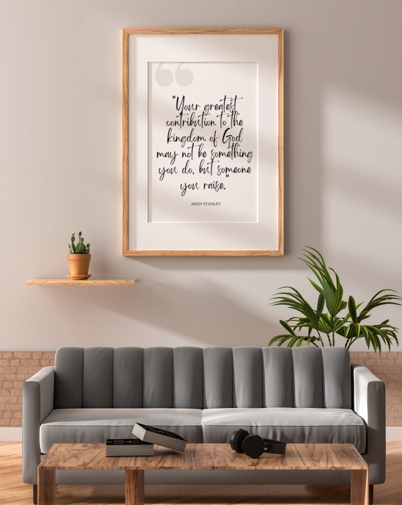 Christian Sign Quote Your Greatest Contribution Print - Etsy