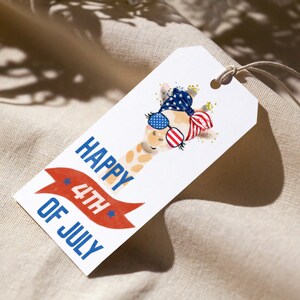 4th of July Printable Tag Tags for Handmade Items 4th of July Party ...