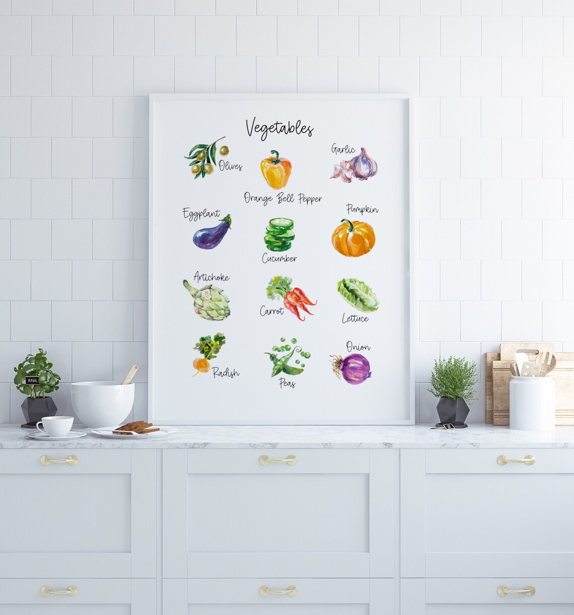 Vegetable Wall Art Vegetable Printable Educational Poster - Etsy