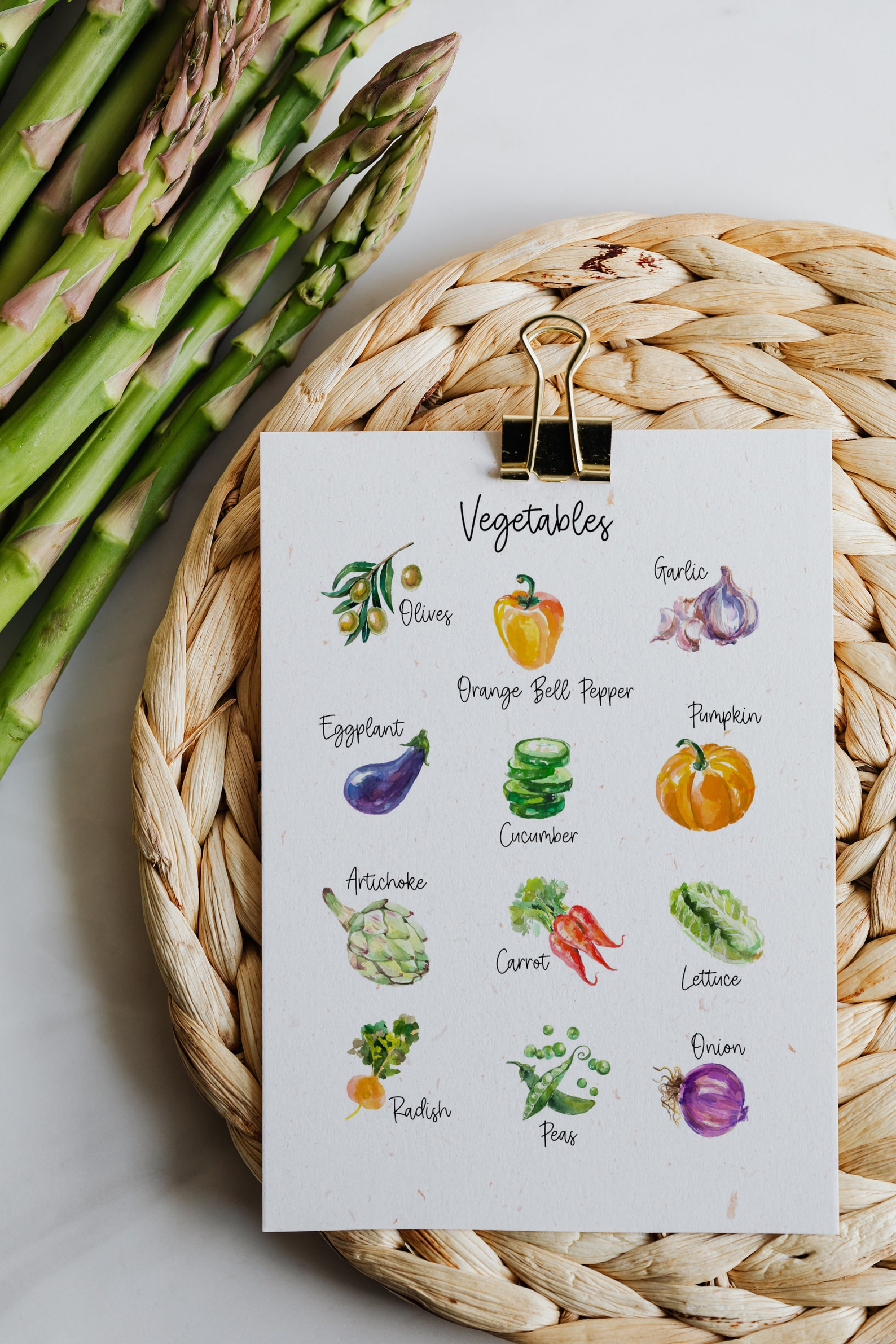 Vegetable Wall Art Vegetable Printable Educational Poster - Etsy
