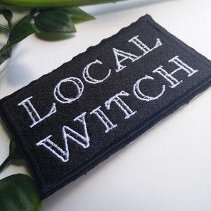 Local Witch Iron on Sew on Patch Witchcore Gothic Cottage - Etsy