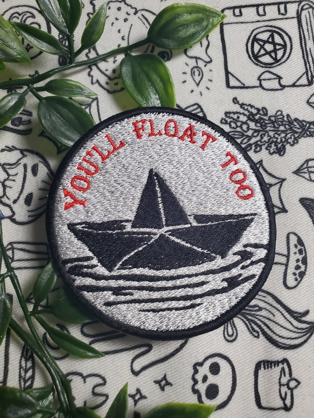 You'll Float Too Patch, Iron on Sew on Patch, Embroidered Patch - Etsy