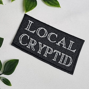 Local Cryptid Iron on Sew on Patch, Cryptidcore - Etsy