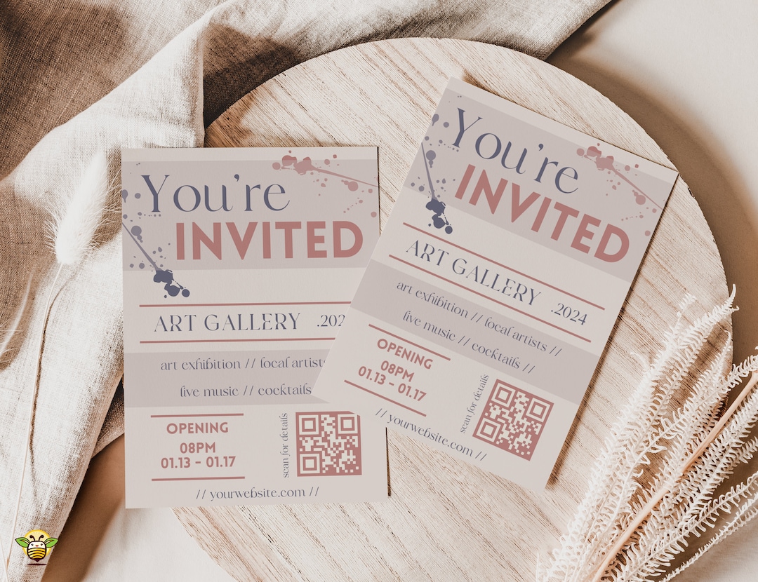 DIY Invitation Template, Editable Invitation Template, Event Invitation ...