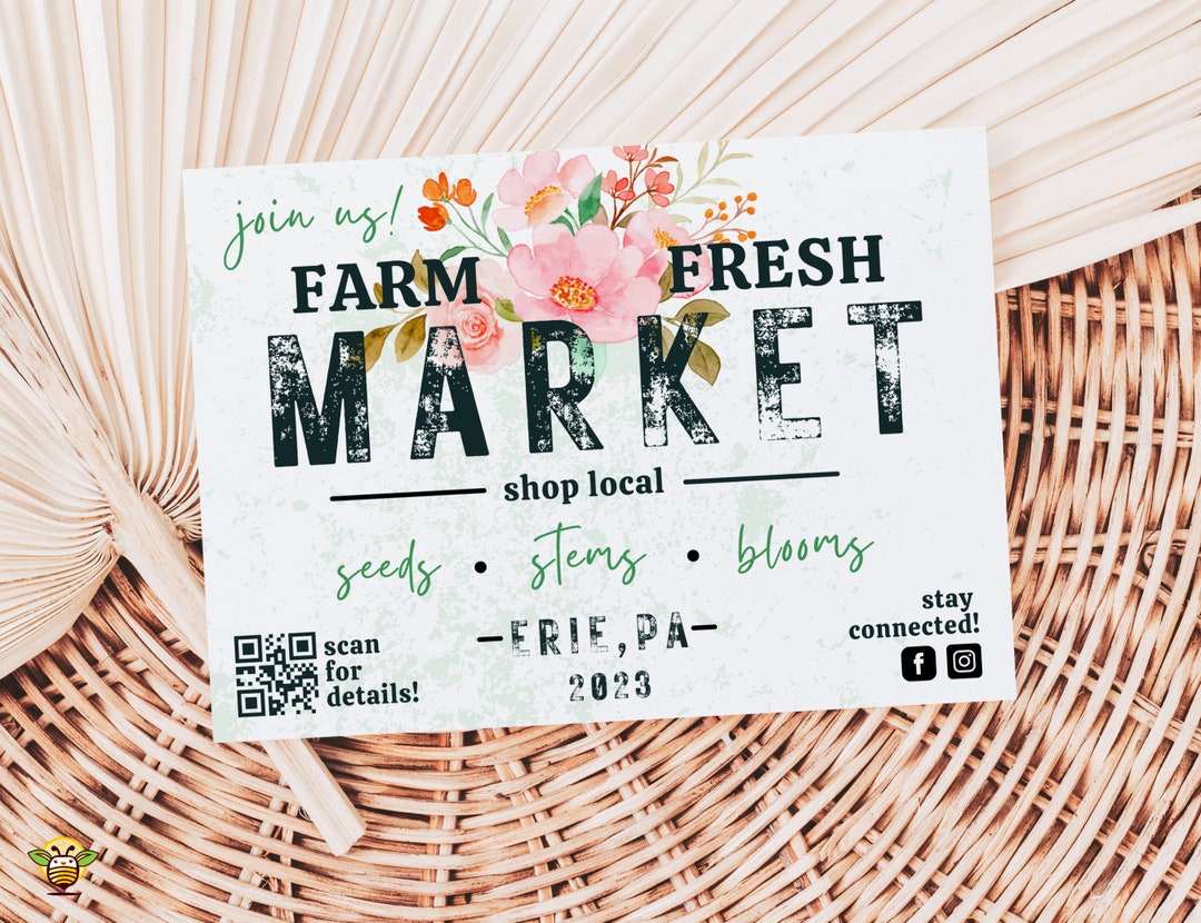 Editable QR Code Postcard Template, Event Template, Canva Template ...