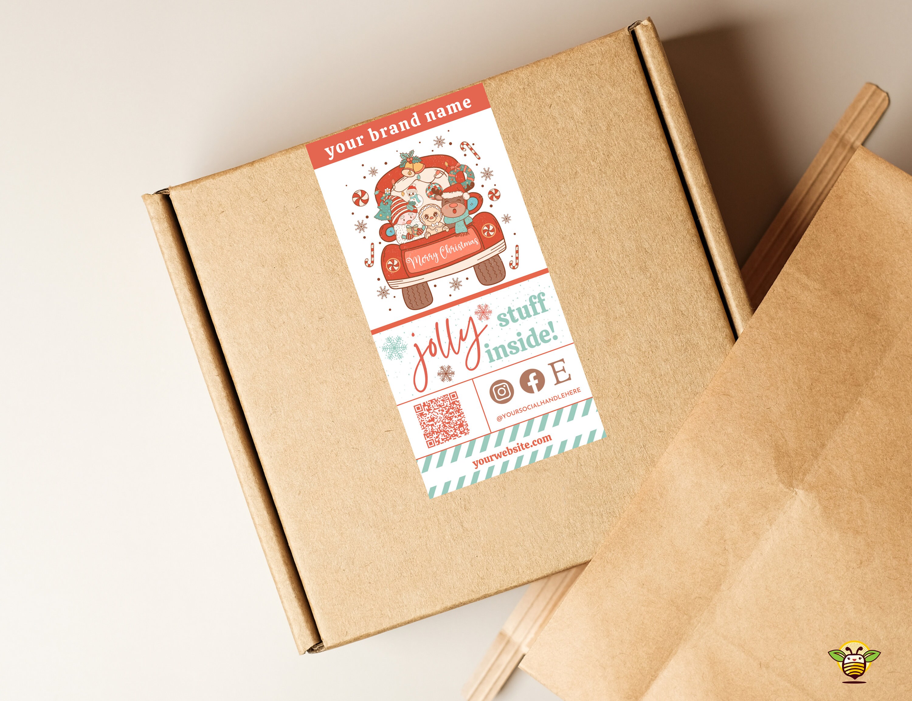 Box Label Template, Editable Packaging Labels, Order Packaging Stickers ...