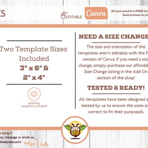 BOHO Box Label Template, Canva Template, Packaging Sticker, Box Sticker ...