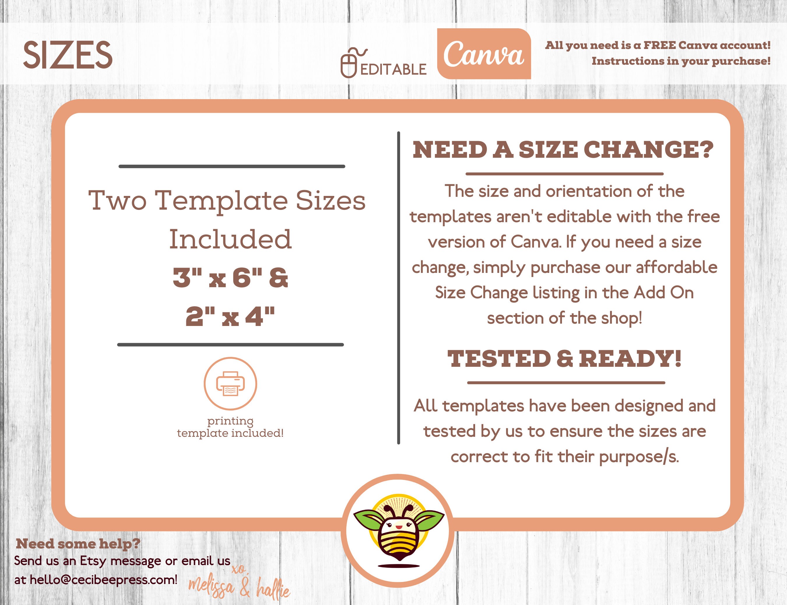 BOHO Box Label Template, Canva Template, Packaging Sticker, Box Sticker ...