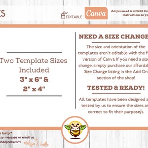 Fully Editable Box Label Template, Fun Box Label Template, Box Label ...