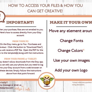 BOHO Box Label Template, Canva Template, Packaging Sticker, Box Sticker ...