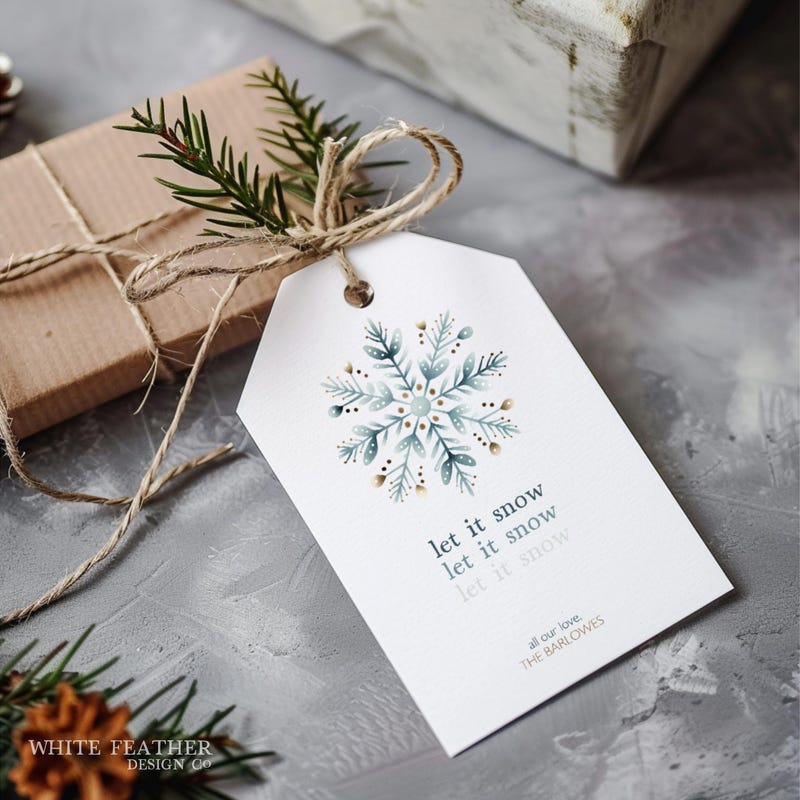Snowflake Gift Tags - 60+ Gift Ideas for 2025