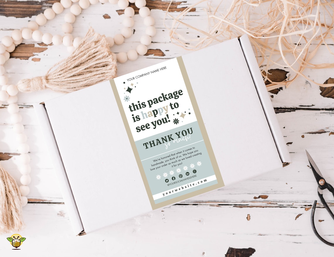 Fully Editable Box Label Template, Fun Box Label Template, Box Label ...