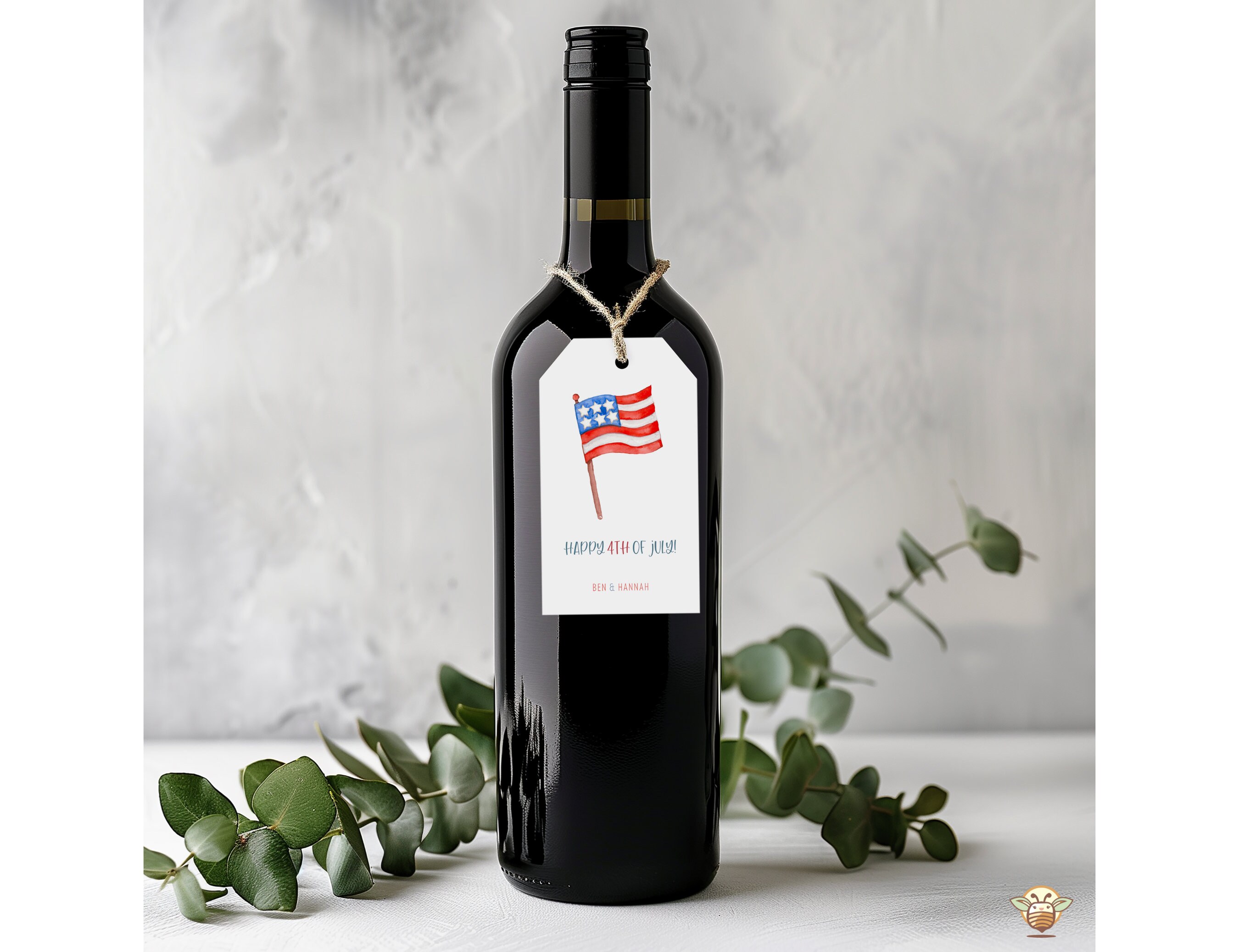 Fourth of July Gift Tag Template, Editable Gift Tag, Gift Hang Tag ...