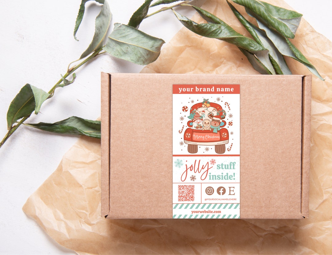 Box Label Template, Editable Packaging Labels, Order Packaging Stickers ...