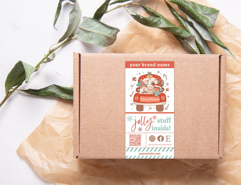 Box Label Template, Editable Packaging Labels, Order Packaging Stickers ...