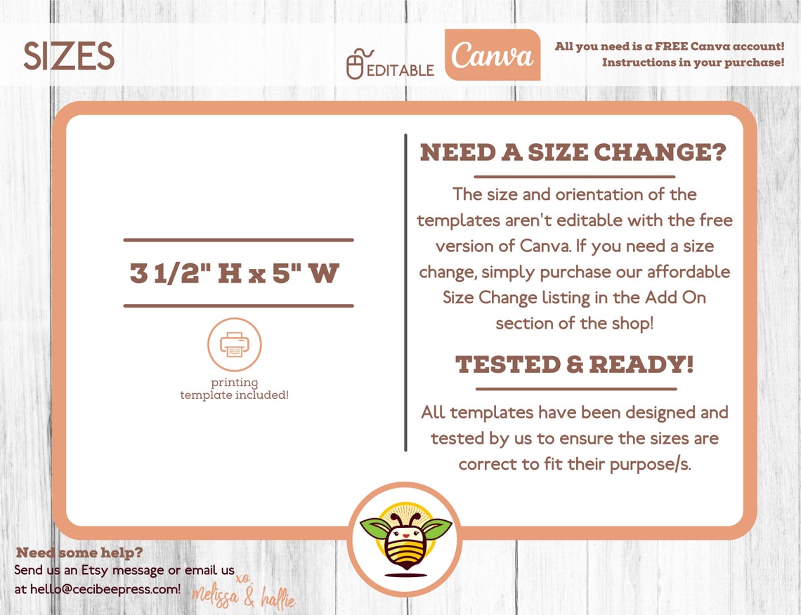 Editable 3 1/2 X 5 QR Code Postcard Template QR - Etsy