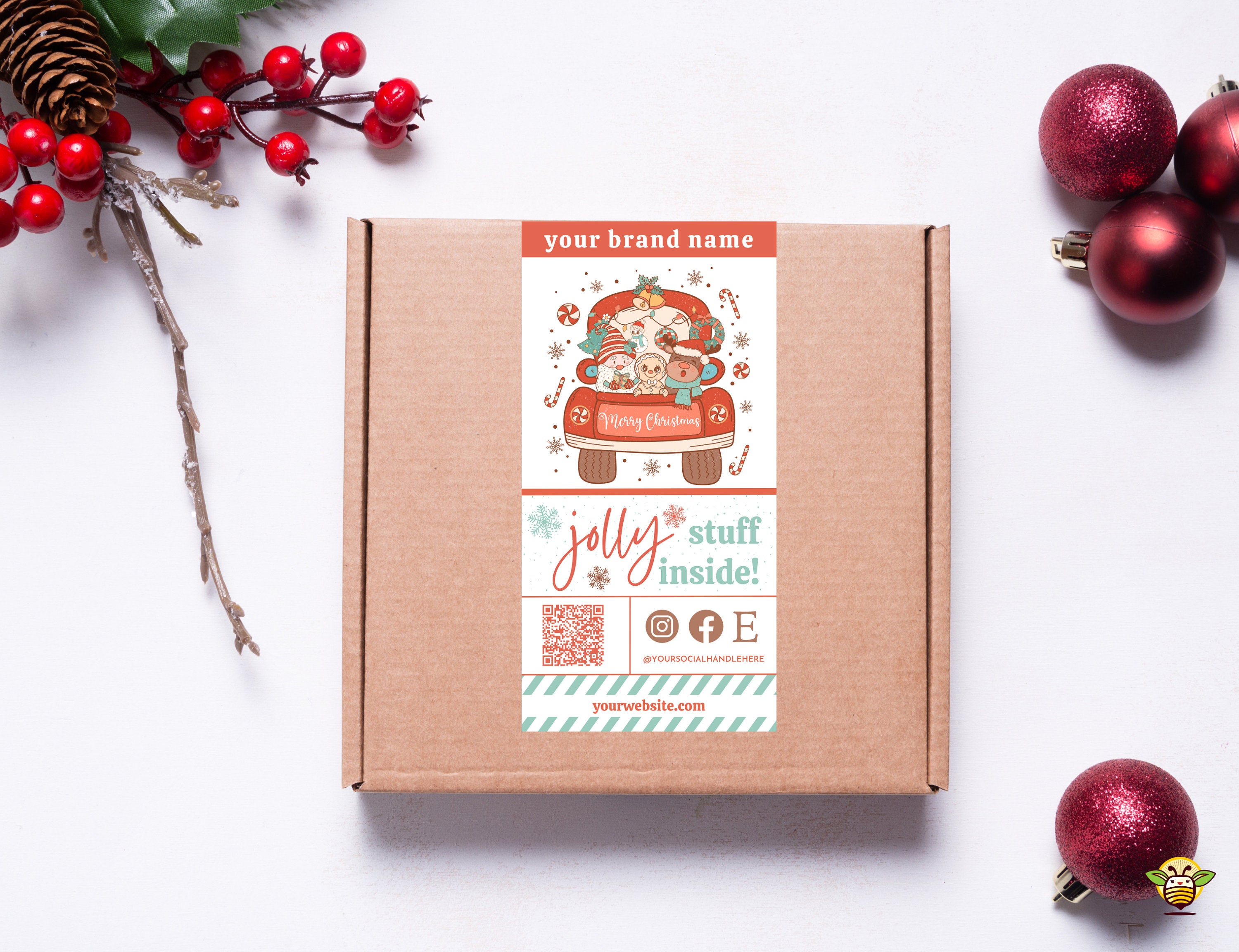 Box Label Template, Editable Packaging Labels, Order Packaging Stickers ...