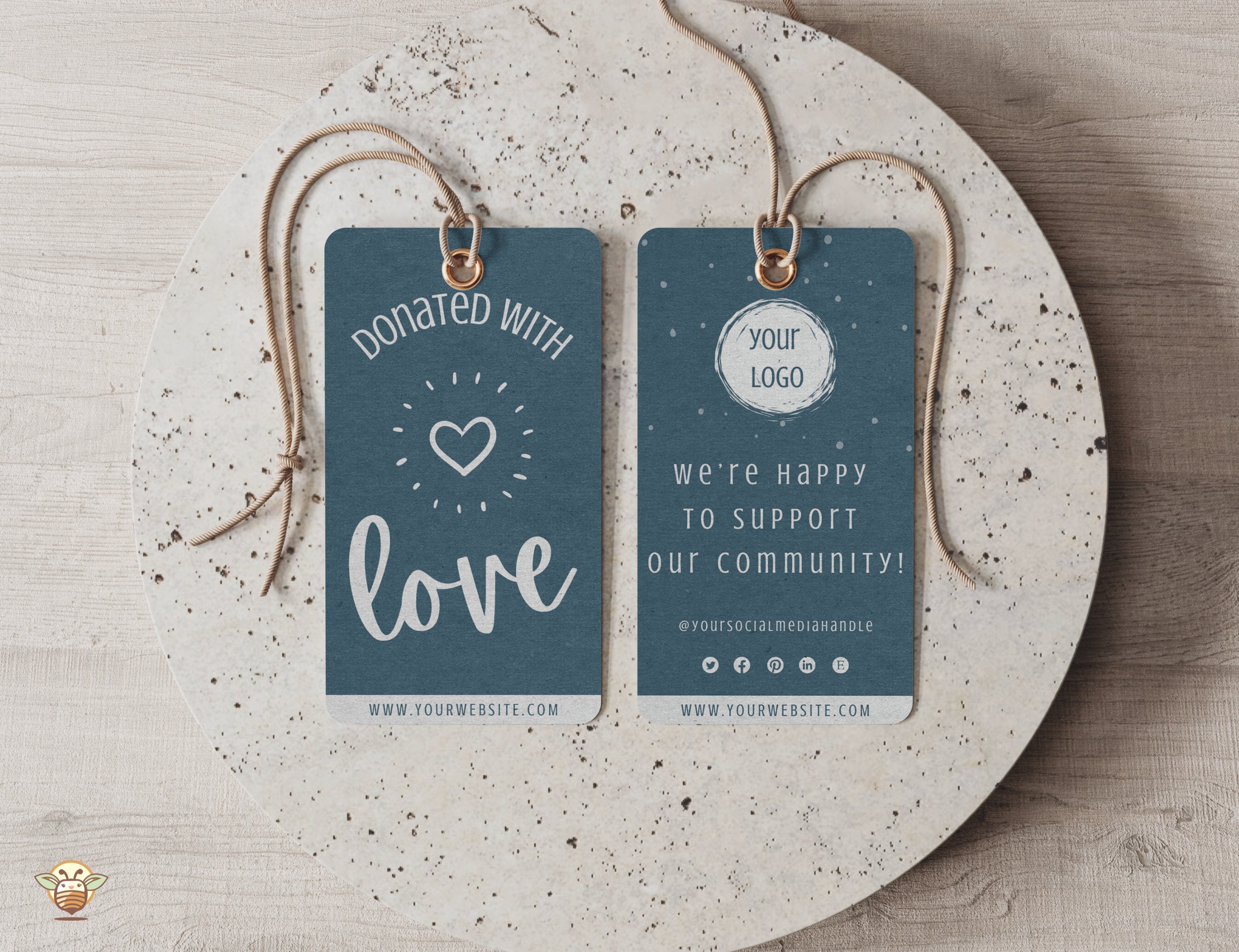 Editable Donation Hang Tag Template, Donation Basket Hang Tag, Tag ...