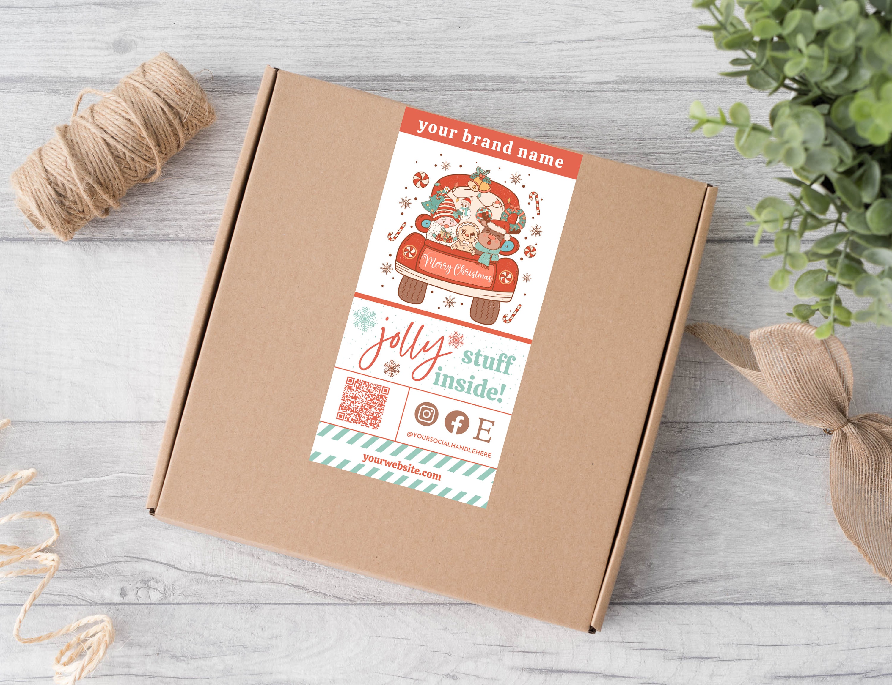 Box Label Template, Editable Packaging Labels, Order Packaging Stickers ...