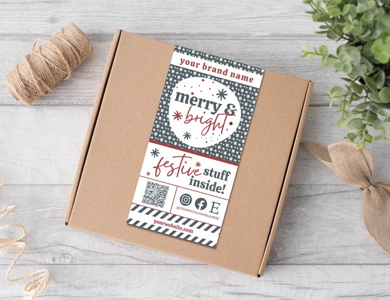 Box Label Template, Editable Packaging Labels, Order Packaging Stickers ...