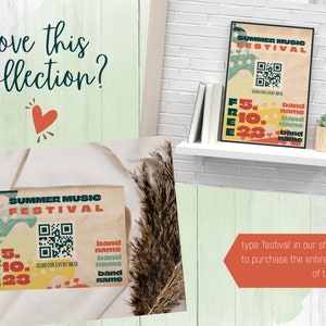 Editable 7" X 5" QR Code Postcard Template, QR Code Card Template, Qr ...