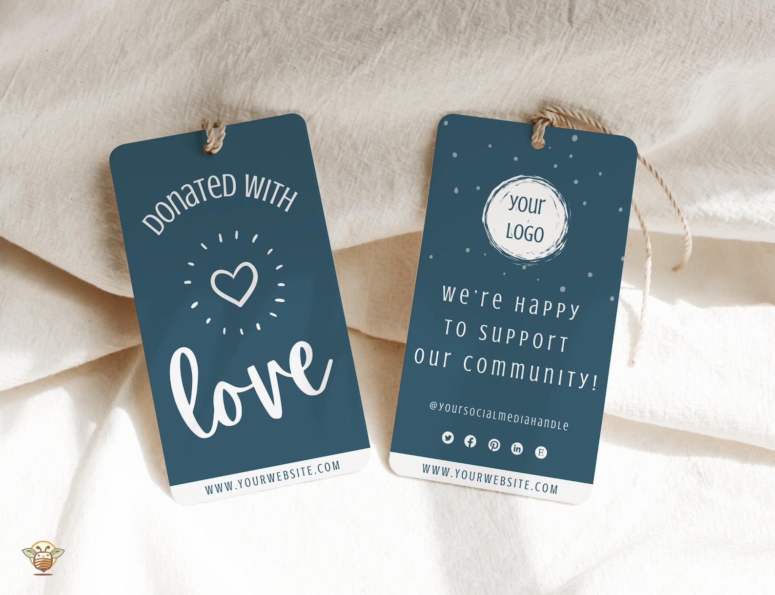 Editable Donation Hang Tag Template, Donation Basket Hang Tag, Tag ...