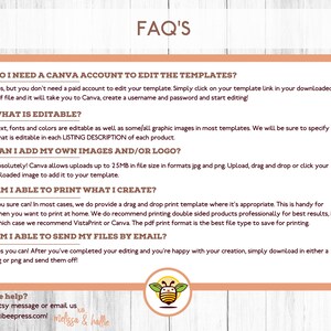 Editable Scan to Pay and Price List Templates, TWO Designs Included ...