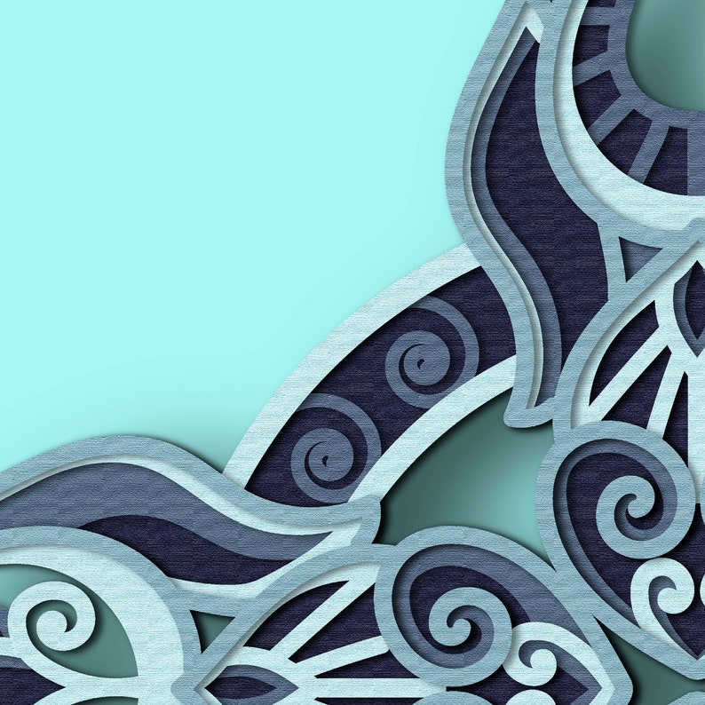 Cross Multilayer 3D SVG/ Cross 3D Mandala/ Cross Paper Cut/ - Etsy