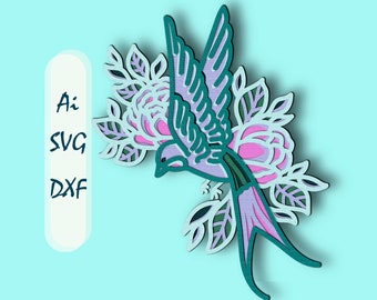 Birds SVG 3D Layer/ Birds 3D Cut/ Birds Paper Cut/ Plywood Cut 3D ...